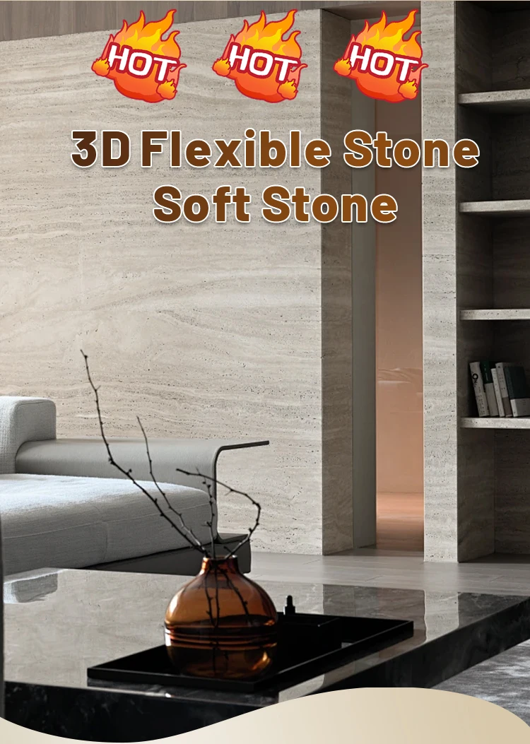 Travertino Flexible Stone Cladding - Durable & Eco-friendly