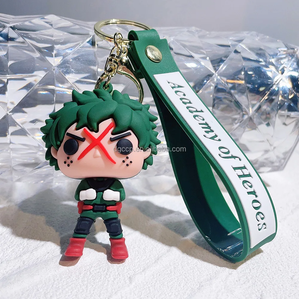 Midoriya Izuku Keychain 3d Pvc Rubber Keychain Pendant My Hero Academia ...