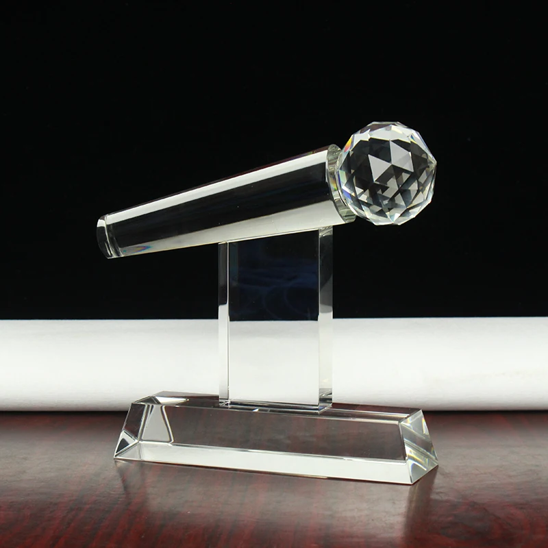 Custom Clear Optical K9 Crystal Singer Music Award Voice Contest Host ...