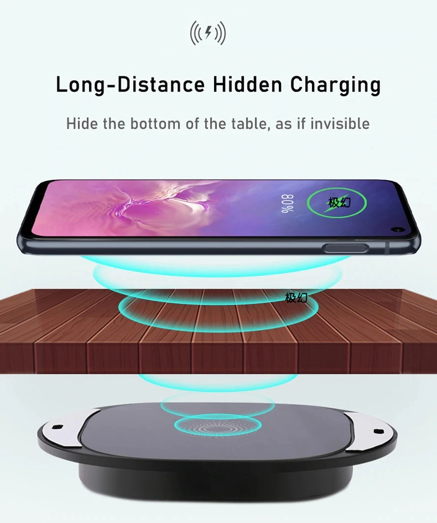 20mm Long Range Wireless Charger - Efficient Desktop Solution