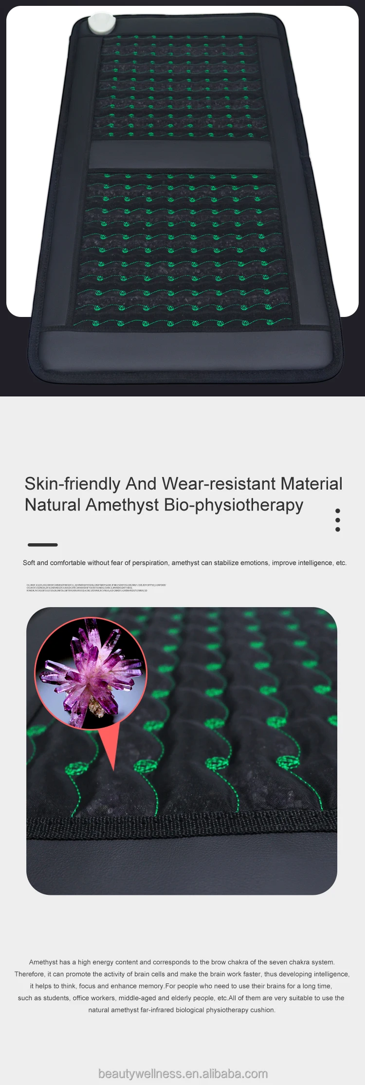 Full Body Size Electric Massage Flexible Infrared Pemf Photon Amethyst ...