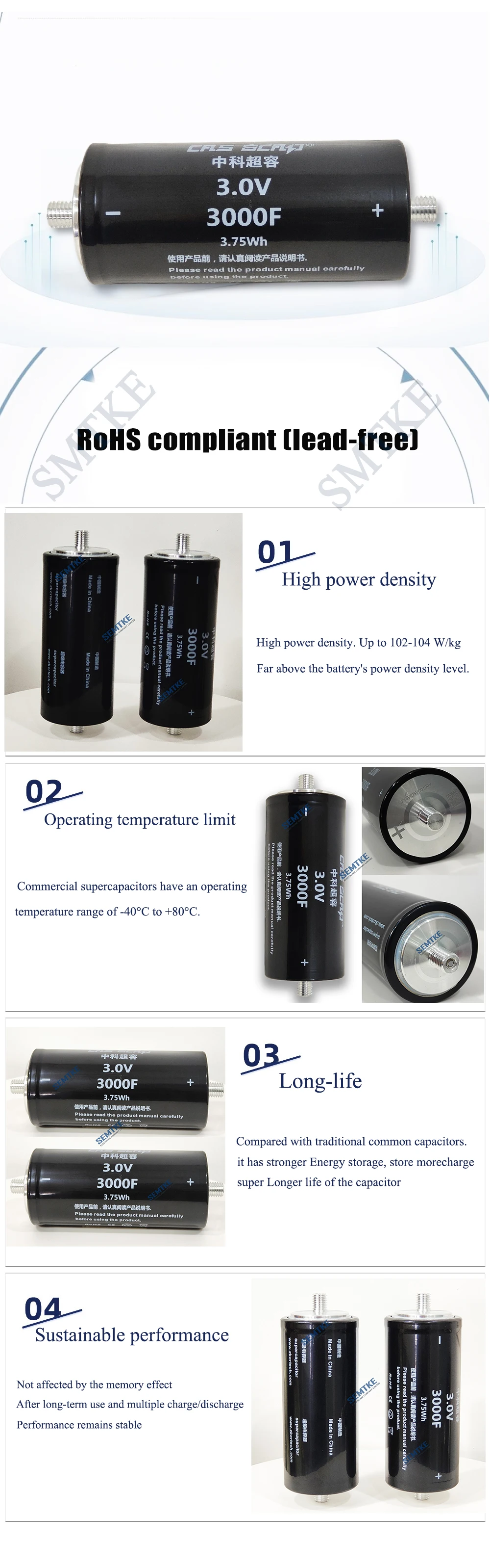 Super Capacitor 2.7v 3v 3000f Maxwell 2.5v 3v 3.3v 500f 350f 83f Car Starter Power Spot Welder ...