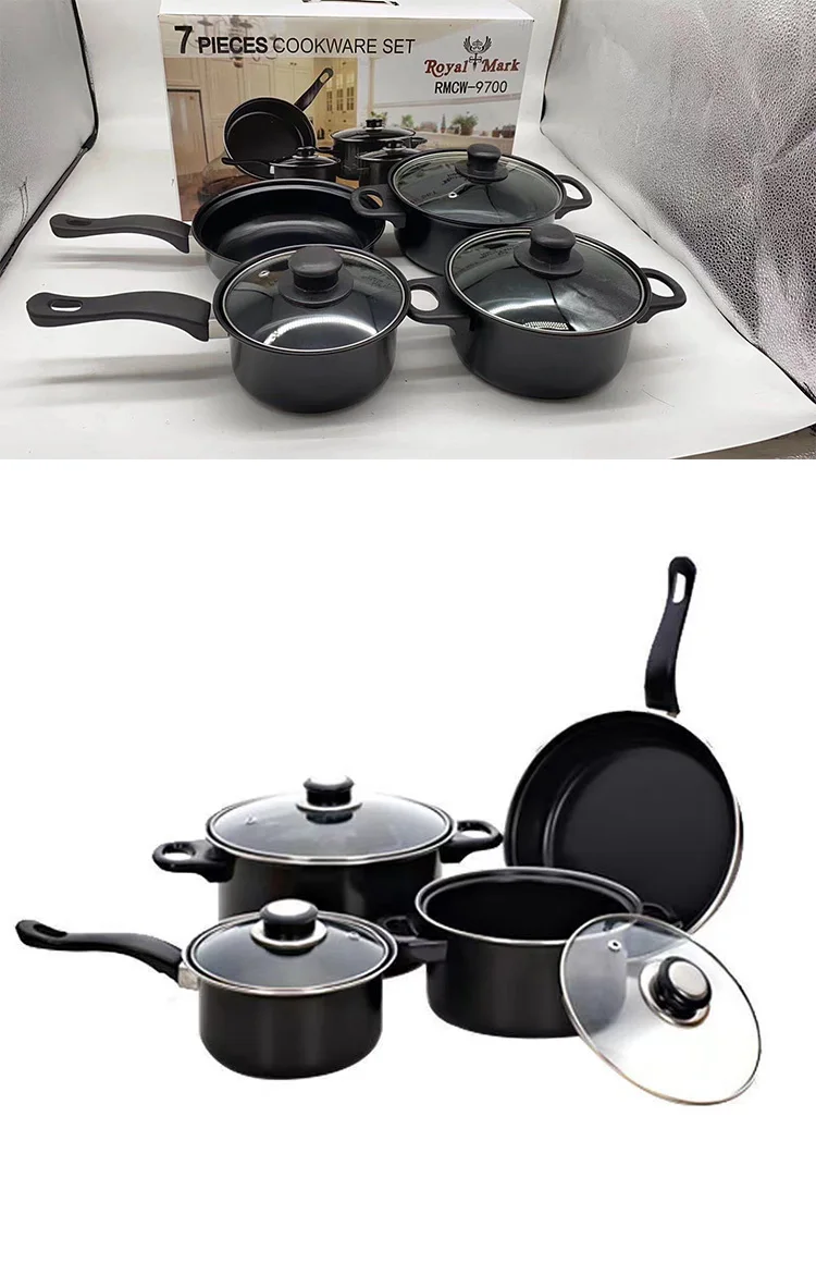 Cheap Non Stick Cookware Set Kitchenware Metal 13pcs Cookware Sets ...