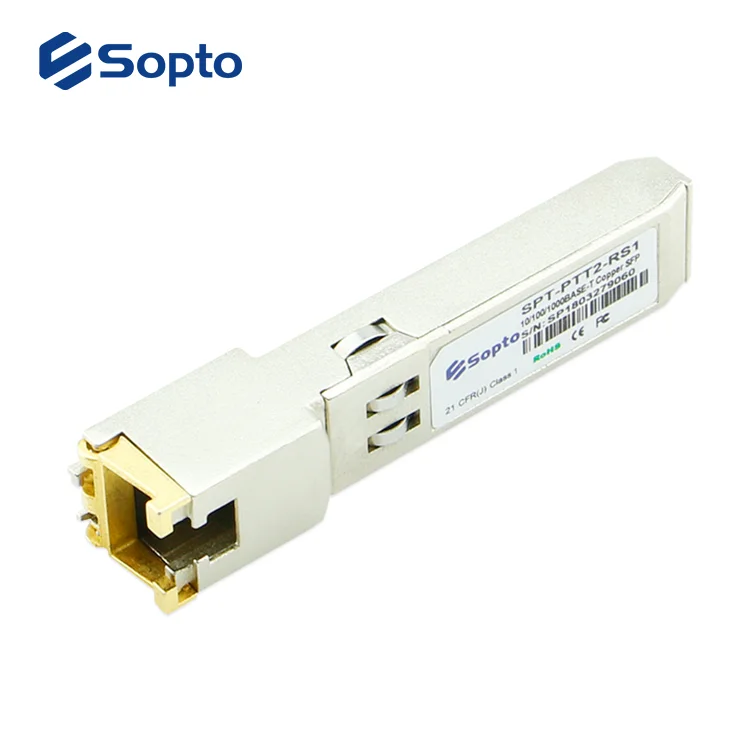Sopto Gigabit Copper Port Transceiver Sfp 1000mbps Rj45 Connector 100m Sfp Module - Buy Huawei ...