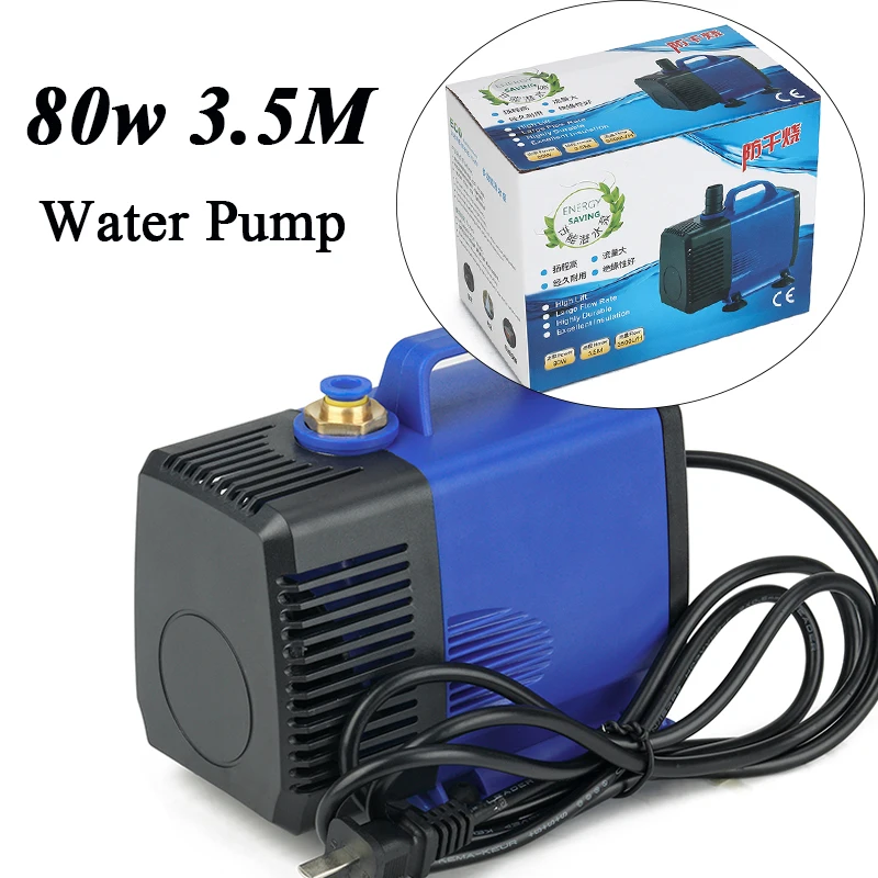 Handi Cnc Spindle Motor Water Pump 3.5m 80w 3500l/h With 5m Water Pipes ...