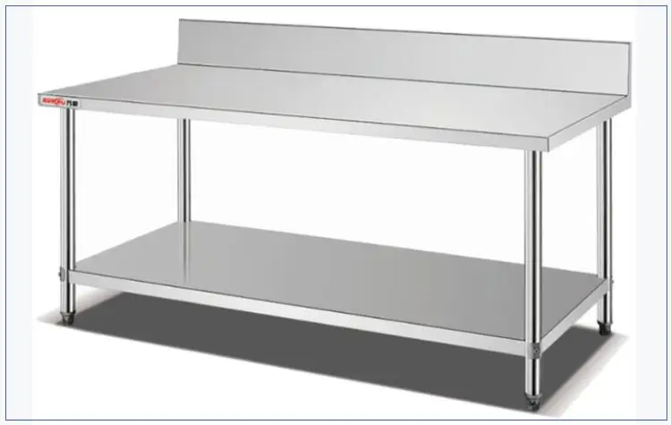 Commercial Kitchen Work Table Stainless Steel Heavy Duty Table With ...