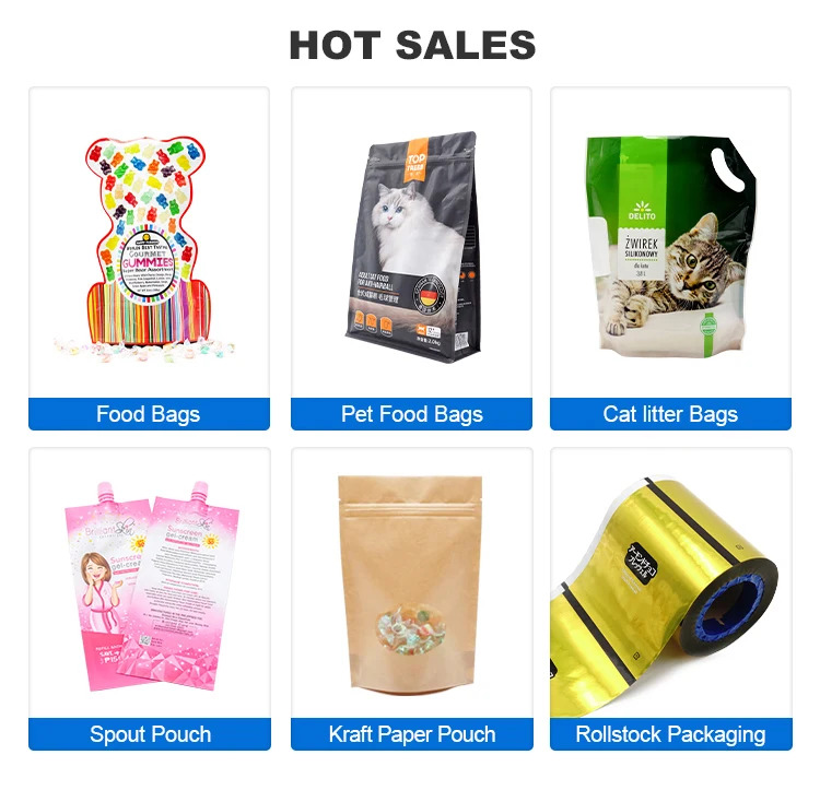 Custom Print Sample Packaging Bag Single Use Sample Small Pouches For ...