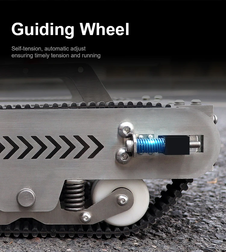 Small Rubber Track System with Chassis - Smart Robot Platform