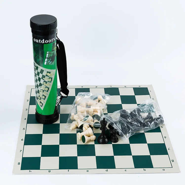 Portable Folding Regulation Tournament Roll-up Staunton Chess Mat Board ...