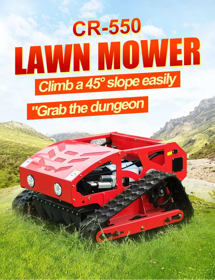 Electric Start Mini Crawler Lawn Mower with High Quality Engine ...