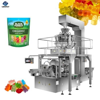 Automatic Counting Gummy Bear Candy Packaging Machine Gummy Candy Doypack Packing Machine Soft ...