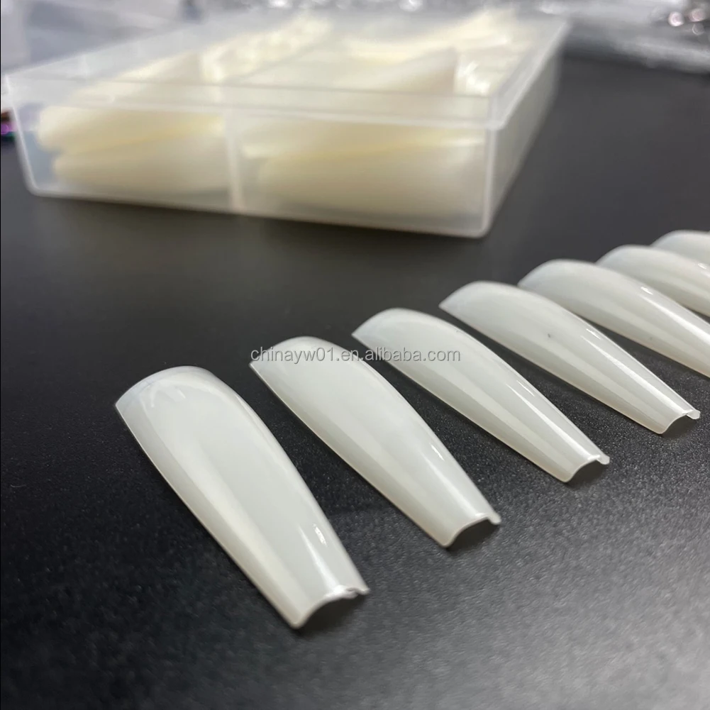 New Coffin Xxl C Curve Flat Head French For Extension Fashion Long Half ...