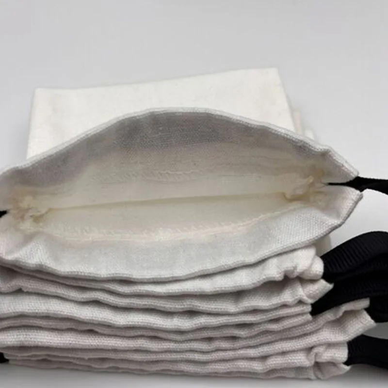 Eco Muslin Cotton Jewelry Packaging Pouch - Customizable