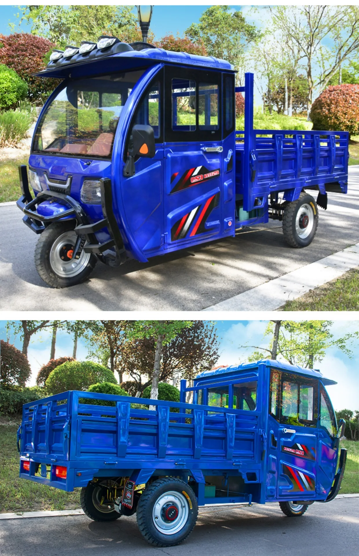 Electric Tricycle Truck Household Cargo Load Freight Oil And ...