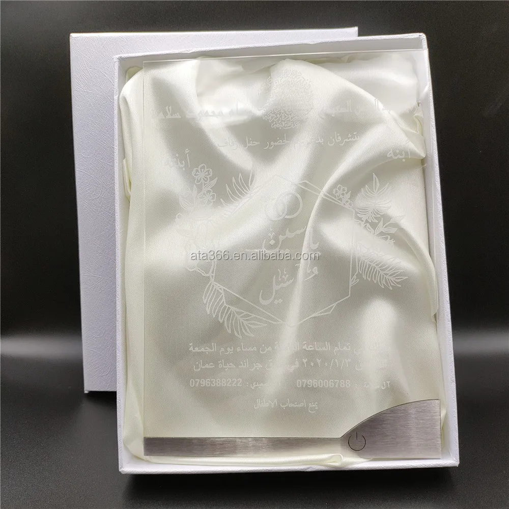 4 New Led Luxury Design Invitation Card Wedding Custom Print Wedding ...