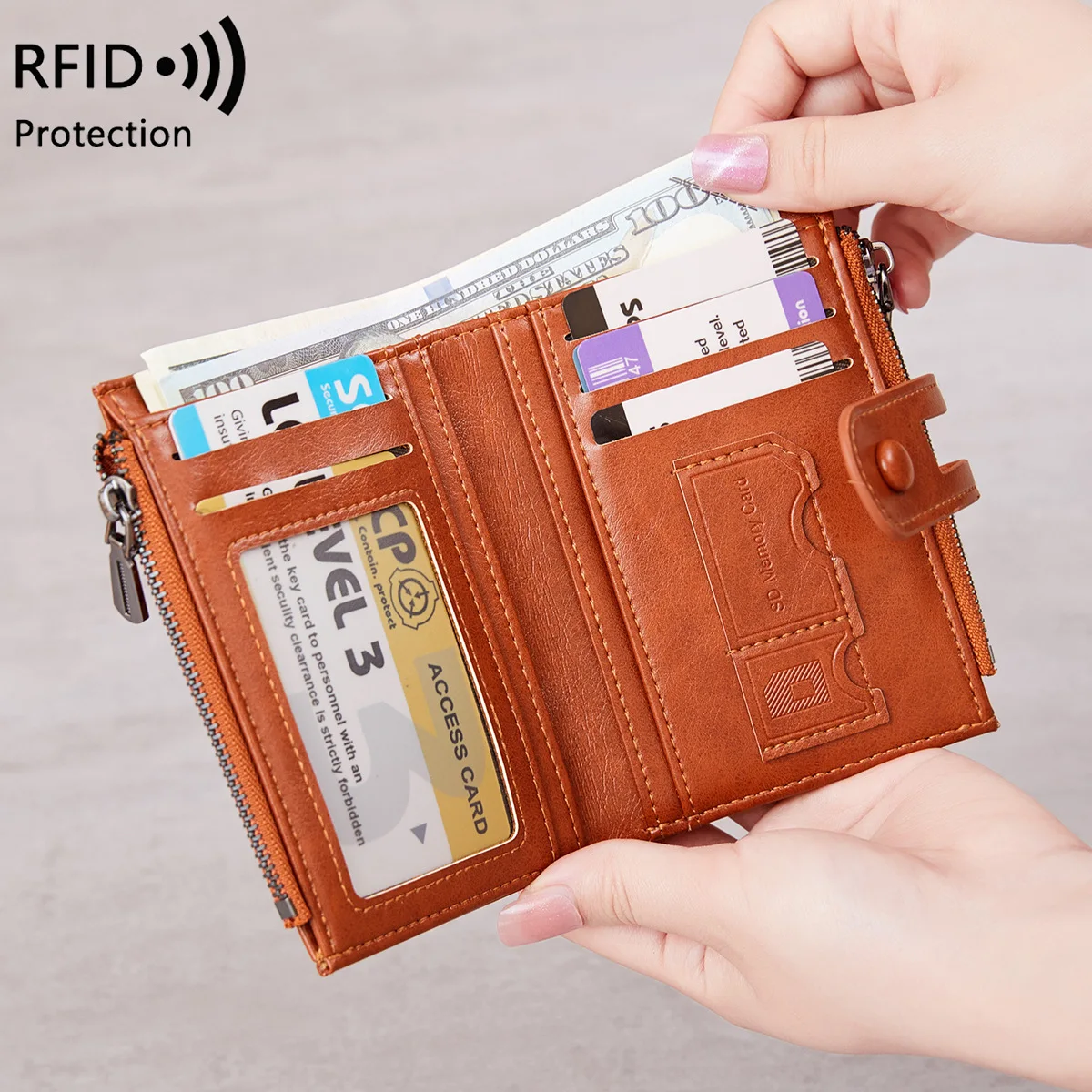 Rfid Protected Purse With Card Protection Ashwood Leather RFID ...