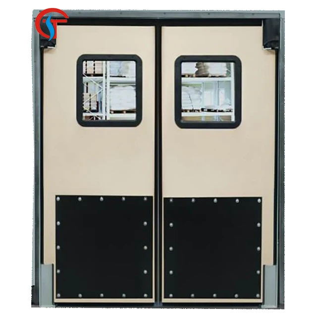 Food Industry Swing Stainless Steel Traffic Kitchen Doors For ...