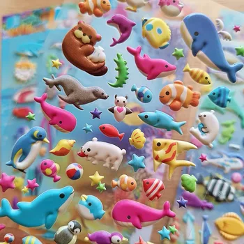 Animal Fish Spiderman Halloween Cartoon Pvc Sponge Foam Stickers For ...