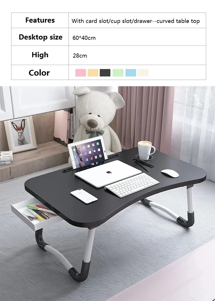 Portable Laptop Desk Foldable Laptop Table Notebook Study Laptop Stand ...