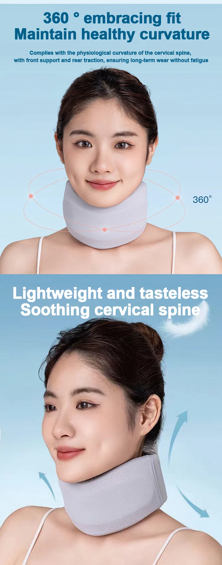 Adjustable Stretch Cervical Collar - Neck Support Brace