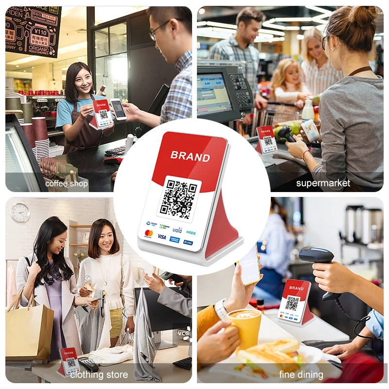 Scan QR Code Table Stand RINLINK SoundBox MD716 POS Terminal ...