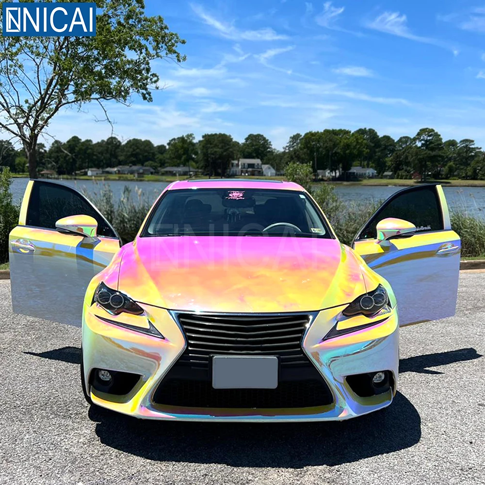Rainbow Iridescent Holographic Vinyl Car Wrap - 5 Year Warranty