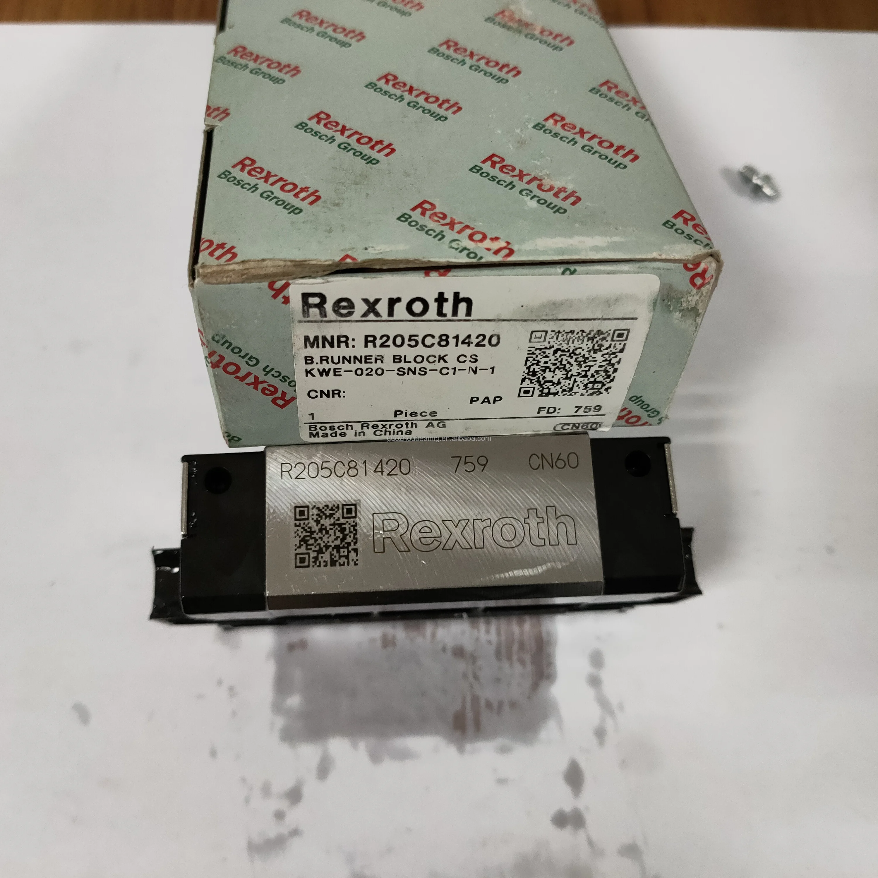 Rexroth Block Guide Rails Linear Bearing R205C81420 for CNC
