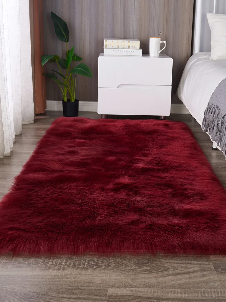 Living Room Bedroom Super,Soft Plush Fur Area Rug Fluffy Faux Fur Rug ...
