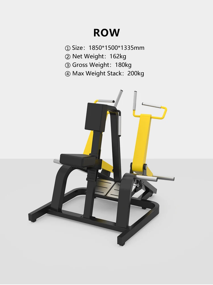 Commercial Strength Training - Incline Level Rowing Machine