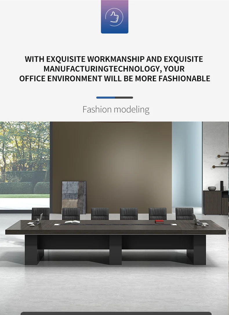 Modern Big Or Small Meeting Room Desk With Chair Office Conference Room ...