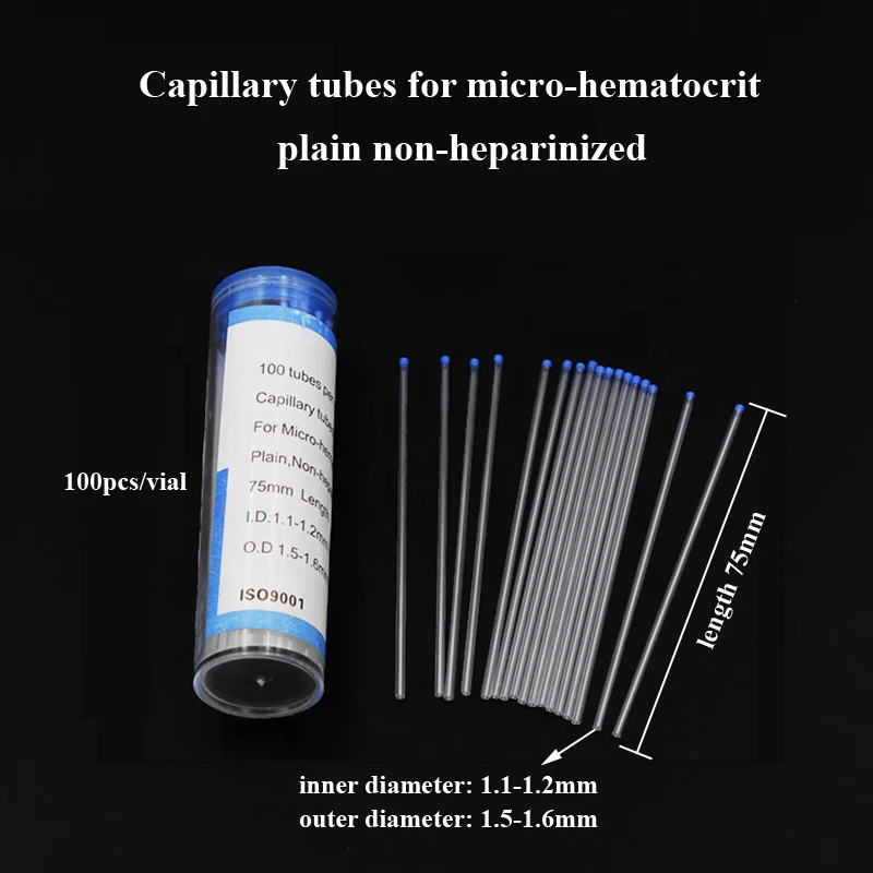 Lab Glass Capillary Tube Collection for Blood Samples