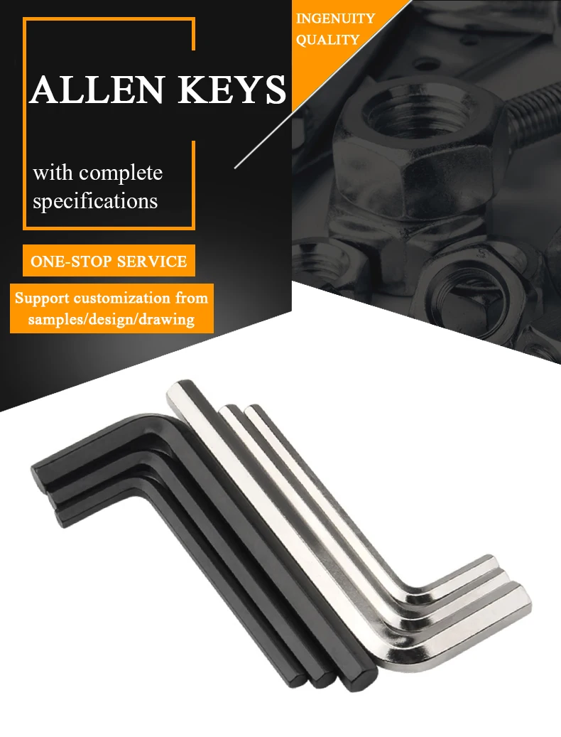 Black Oxide Allen Key Set Wrench For Hex Socket Cap Screw - Buy Allen ...