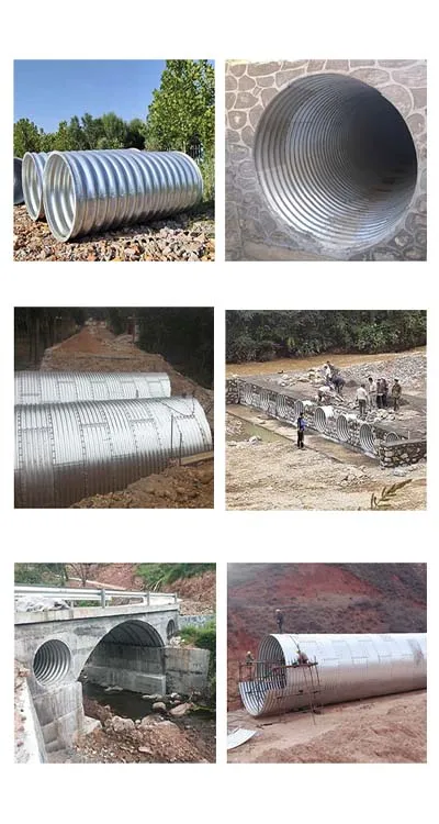 Large Diameter Helical Corrugated Steel Pipe Hot Dipped Galvanized Road ...