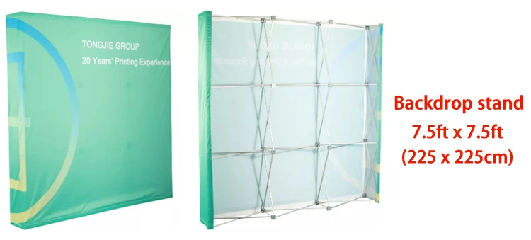 Customized Popup Exhibition Display Stand with Tension Fabric & Carry ...