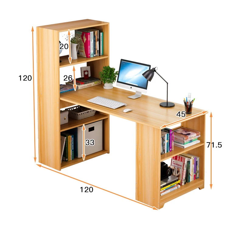 Large Size Home Office Wooden Student Study Writing Desk Table Computer ...