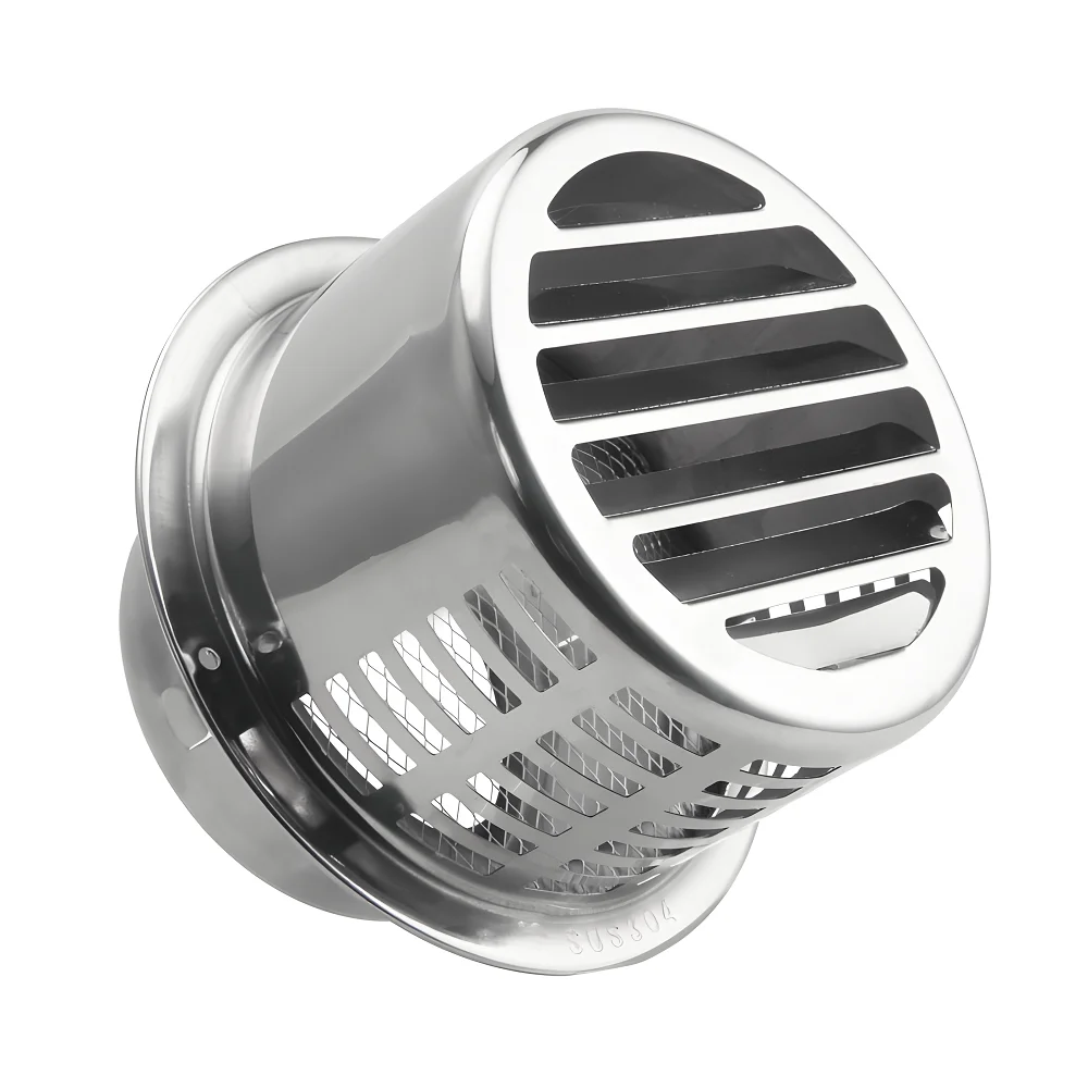 110mm Pipe Stainless Steel Cylinder Chimney Cap Waterproof Rainproof ...