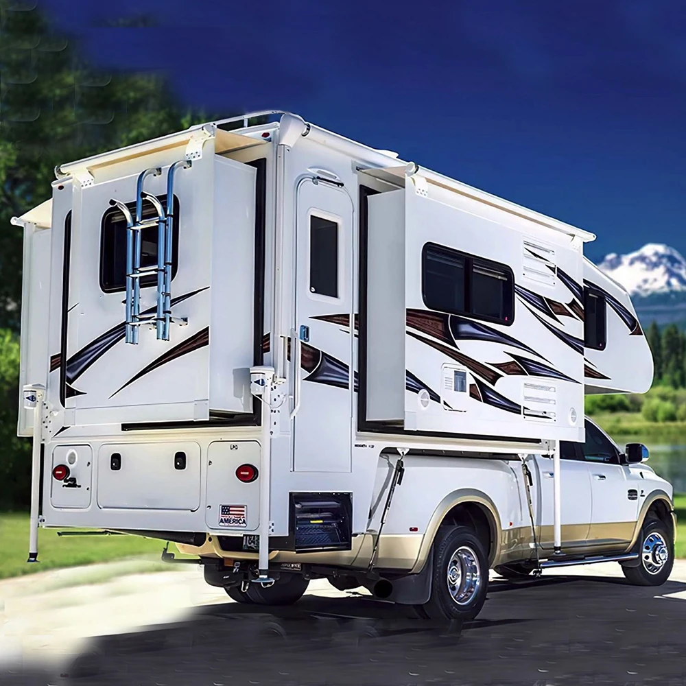 Ecocampor 4x4 Pop up Slide on Fiberglass Truck Bed Camper