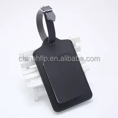 Wholesale Custom Logo Bulk Luggage Tags with Genuine Leather Strap