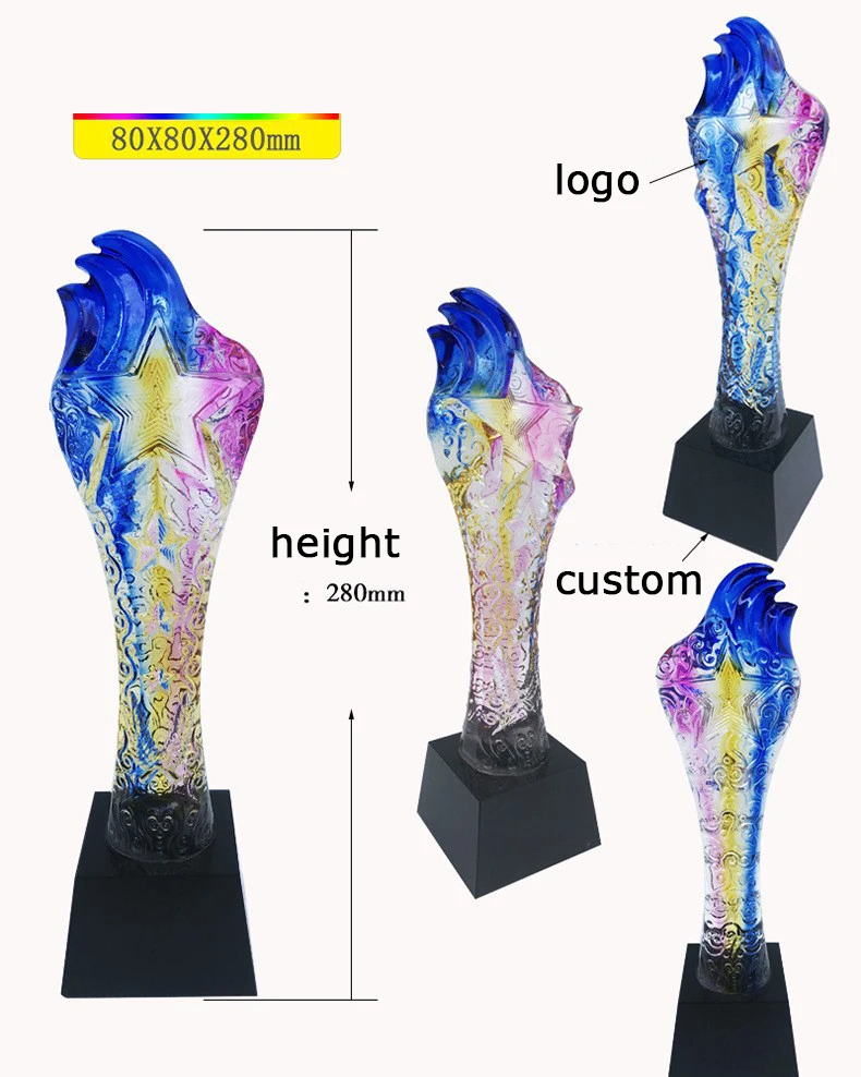 Custom Star Shaped Crystal Medals - Perfect for Awards