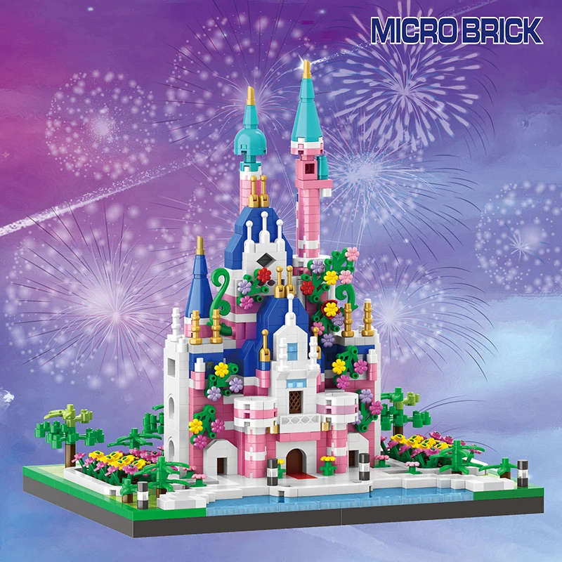 COGO Castle Micro Building Bricks Construction Toy Plastic Build Block ...