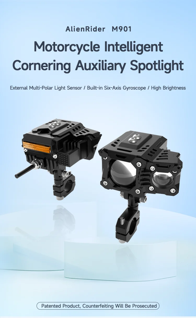 AlienRider M901 Motorcycle LED SpotLight - Intelligent Supplementary ...