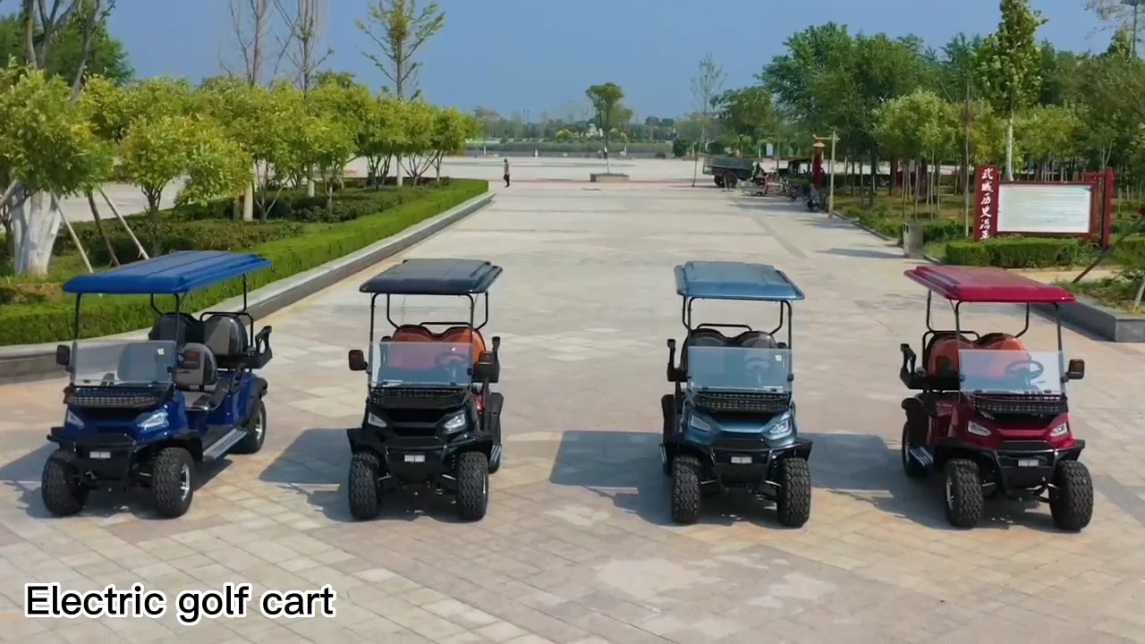 New Style Hunting Cart Chinese Golf Carts 72v Lead Acid Battery 2 4 6 8 ...