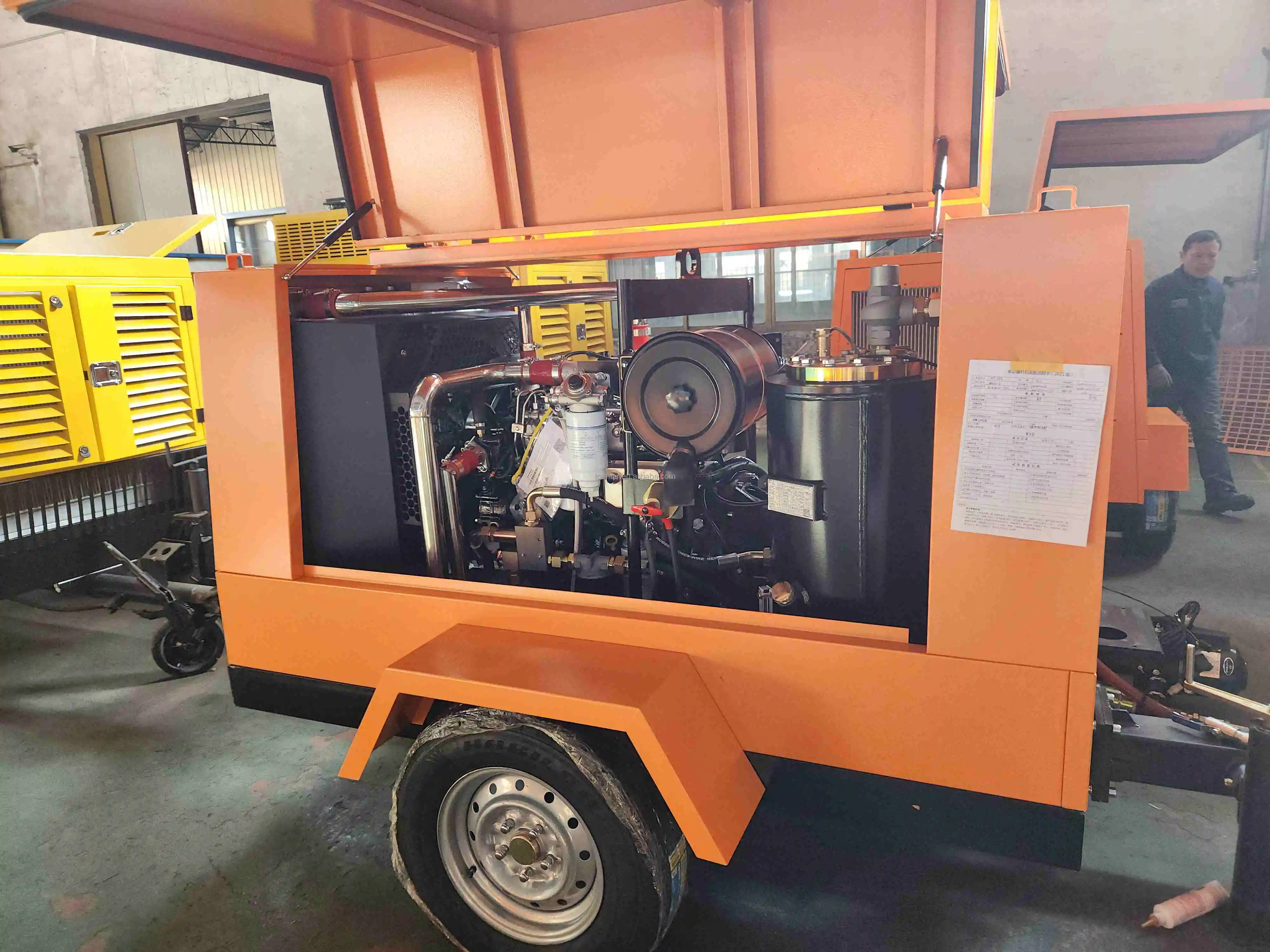 KAISHAN Portable Screw Diesel Air Compressor for Mining