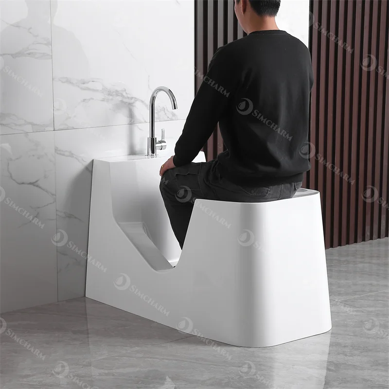 W09A 2024 New Muslim Prayer Basin - Acrylic Wudu Foot Washer