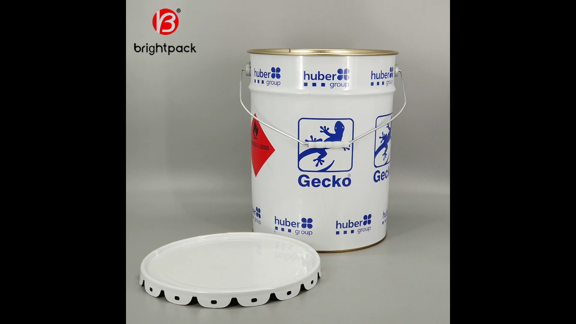 Open Head 5 Gallon Tin Drum Metal Paint Pail Ink Tin Bucket 20 Liter ...