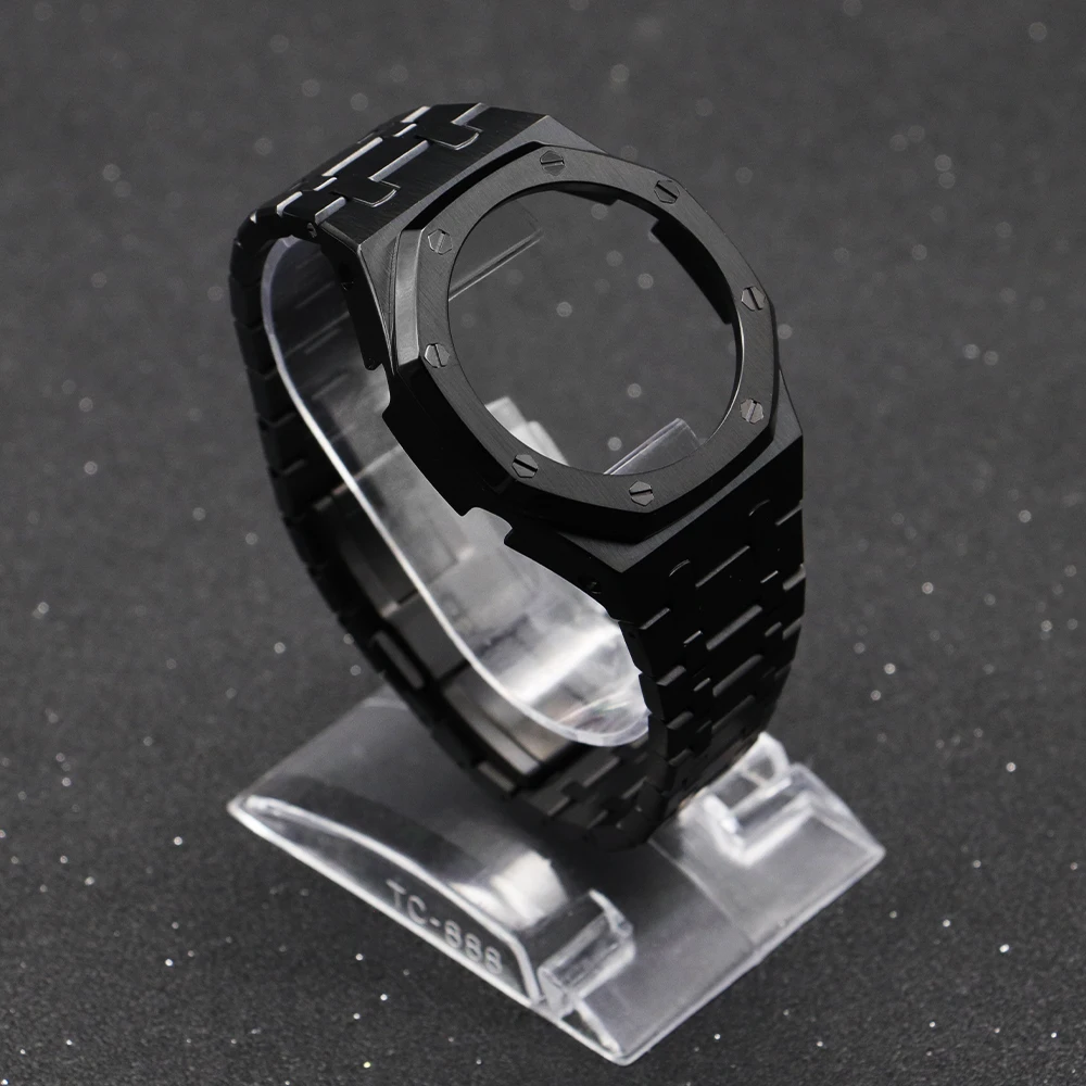 Luxury Stainless Steel Watch Band For Casioak Mod Kit Ga2100 Metal ...