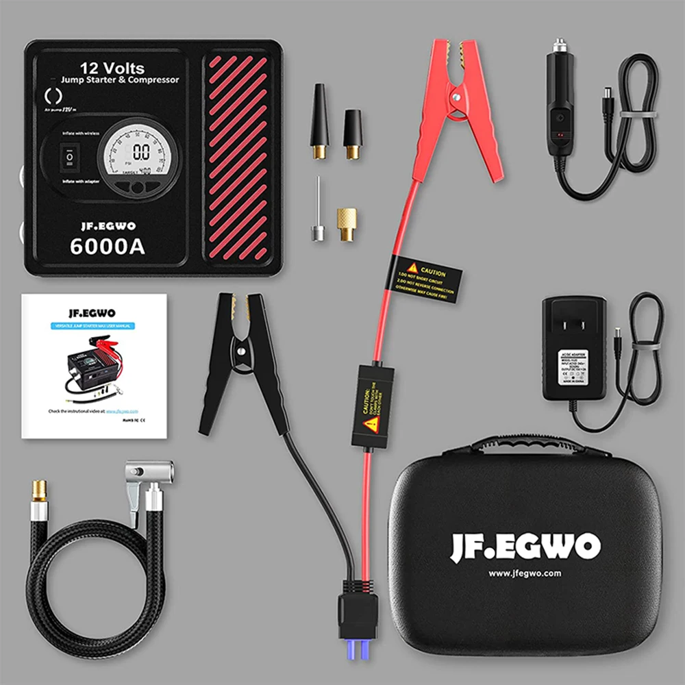 Jf.egwo Professional Repair Tool For 6000amp Auto Booster Cables Car ...