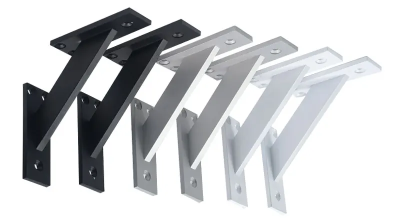 Custom Floating Shelf Brackets Aluminum Furniture Supports Metal ...