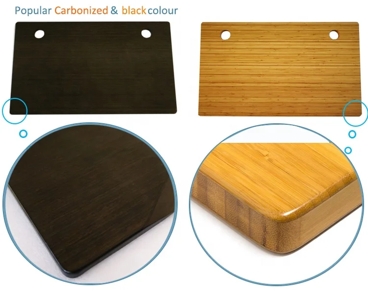 2024 Solid Bamboo Table Top for Standing Desks - Dark Color