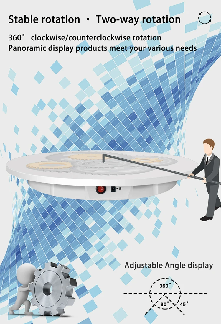 60cm Turntable 360 Display Spinner - Durable & Motorized